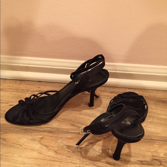 Sam & Libby | Shoes | Sam Libby Black Bow Pinup Heels Sz 7 | Poshmark